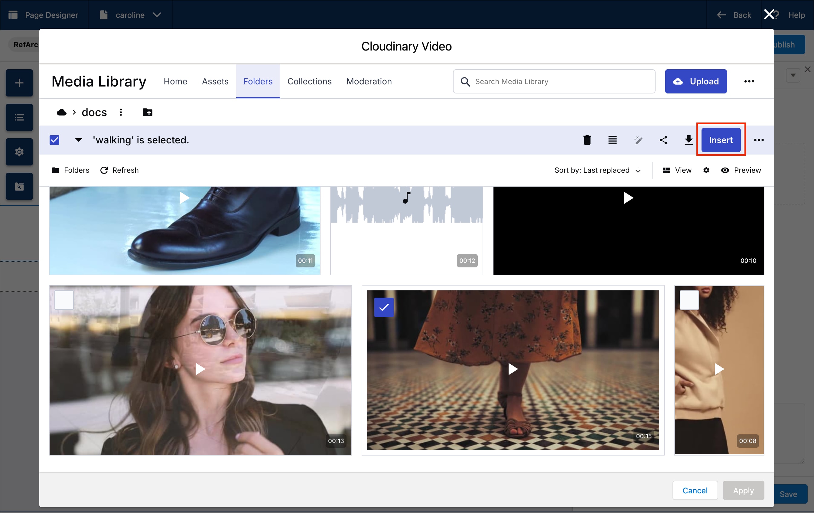 Cloudinary's Salesforce Commerce Cloud Page Designer Cartridge Video Component | Documentation