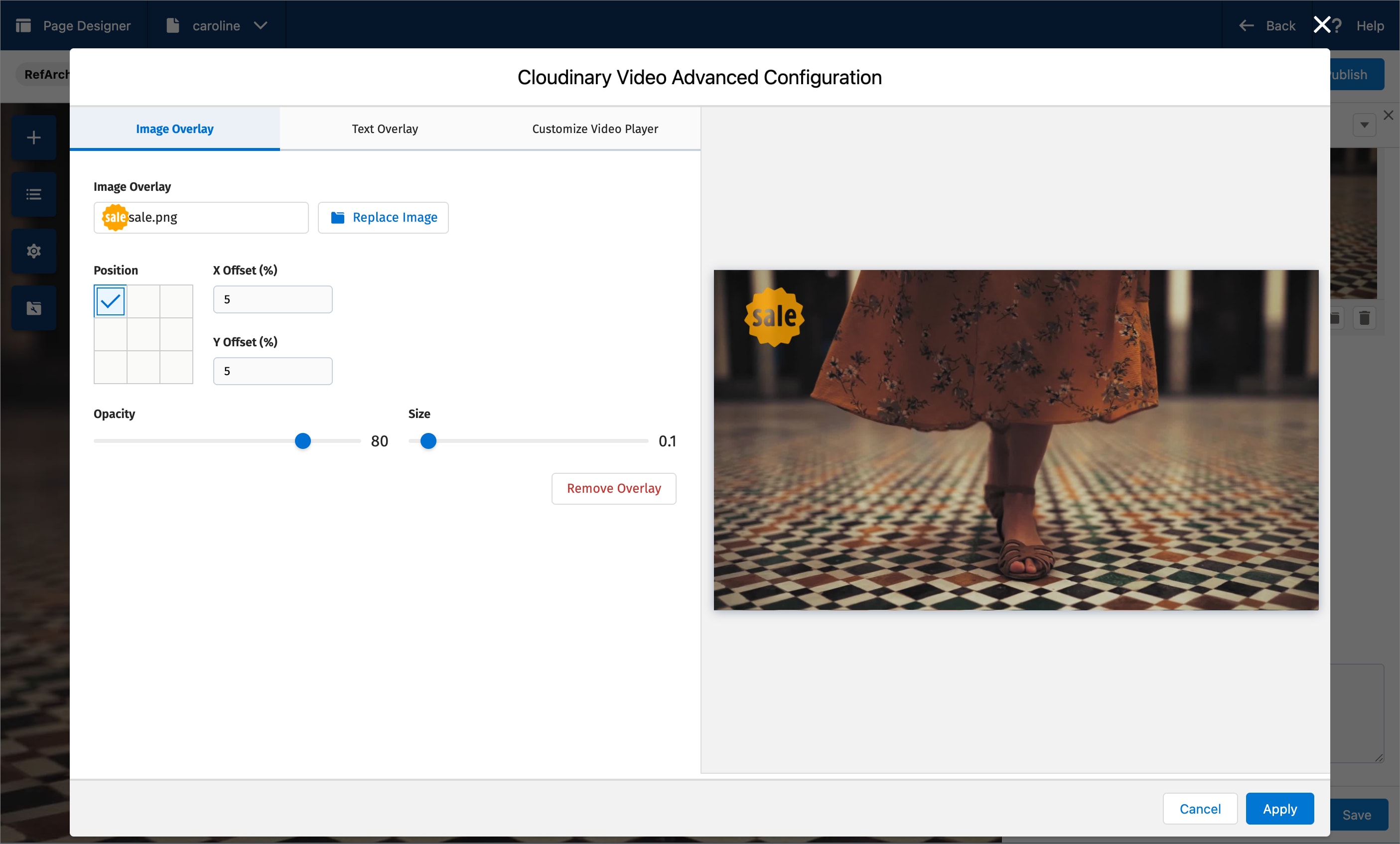 Cloudinary's Salesforce Commerce Cloud Page Designer Cartridge Video Component | Cloudinary