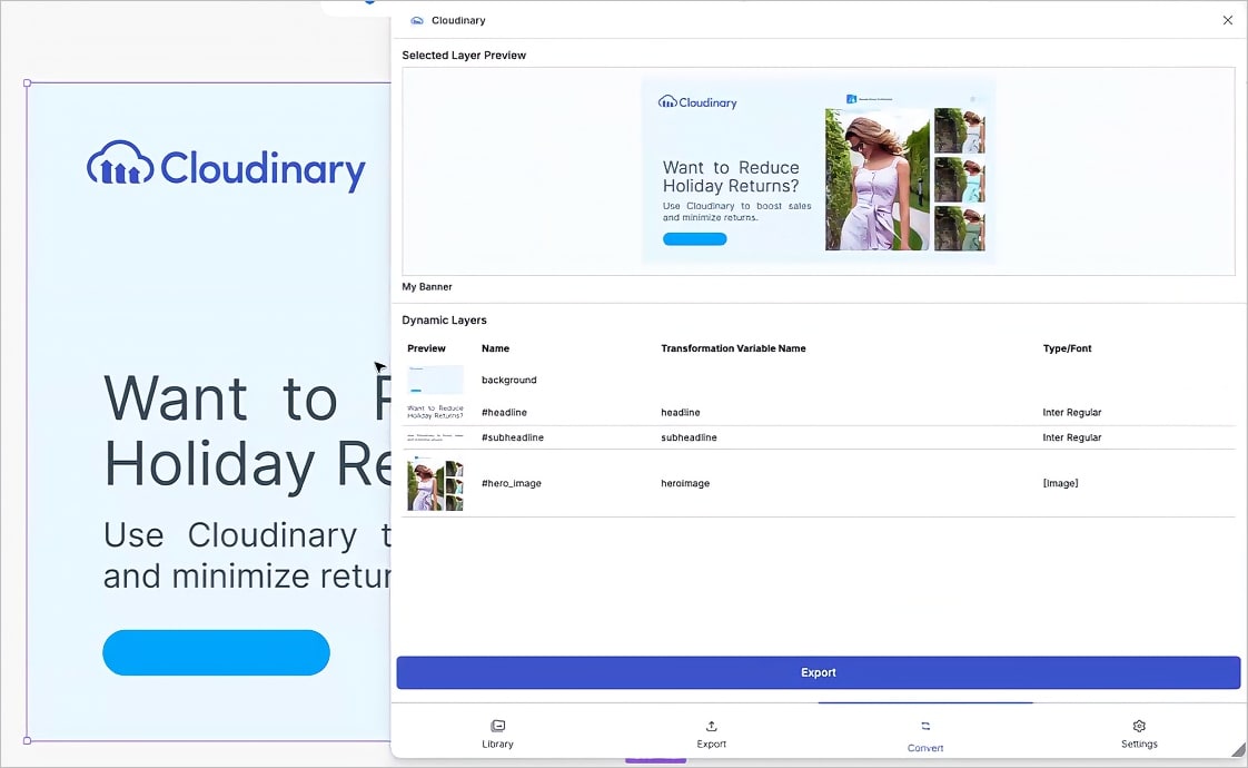 Cloudinary's Figma Plugin | Documentation