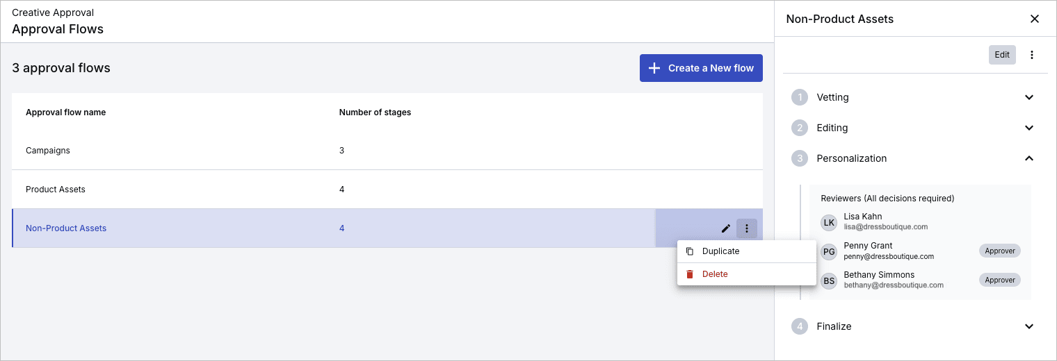 Creative Approval Flows | Documentation